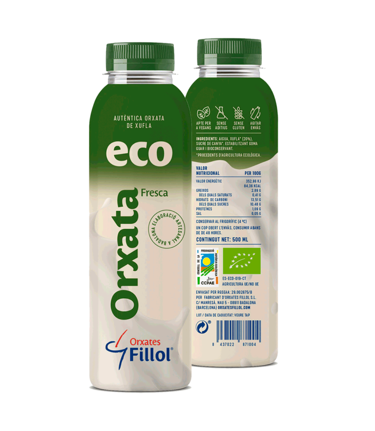 Horchata Fresca Ecológica – Orxates Fillol